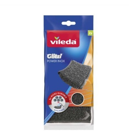 VILEDA SPONGE GLITZI INOX POWER 2pcs - eurogarden.eu