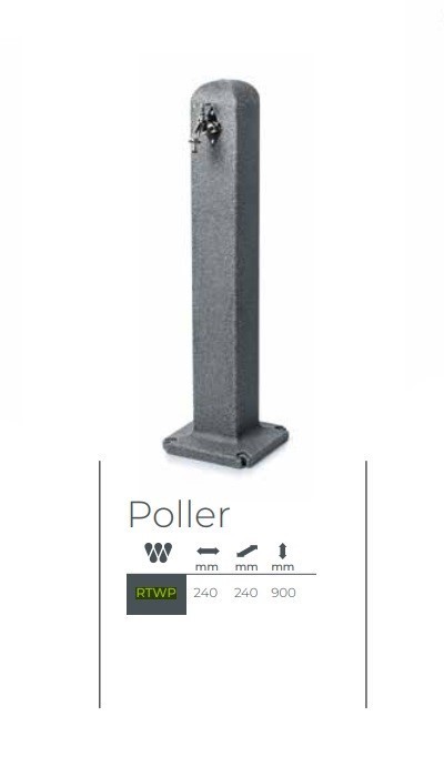 WATER POINT POLLER COOL GREY - eurogarden.eu