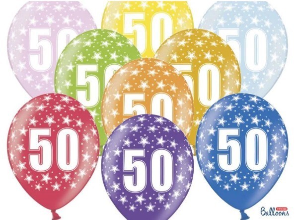 BALLOONS 50 YEARS ASSORTED - eurogarden.eu