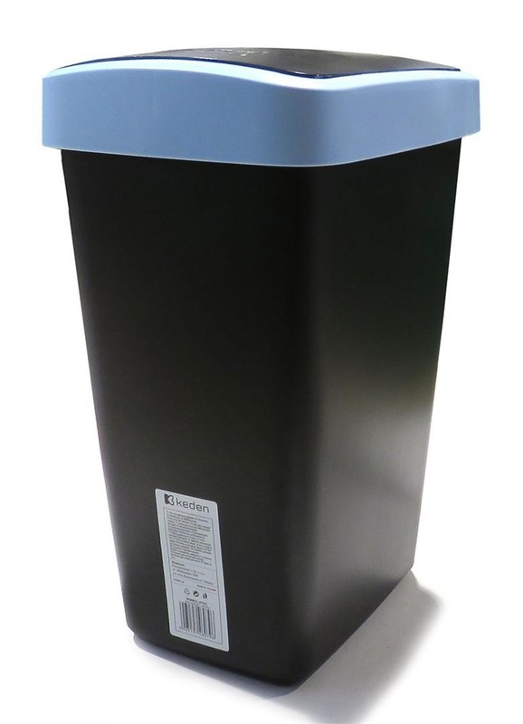 WASTE BIN COMPAKTA Q 12L BLUE 260x195x370mm - eurogarden.eu