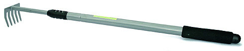 RAKE WITH TELESCOPIC ALUMINIUM HANDLE - eurogarden.eu