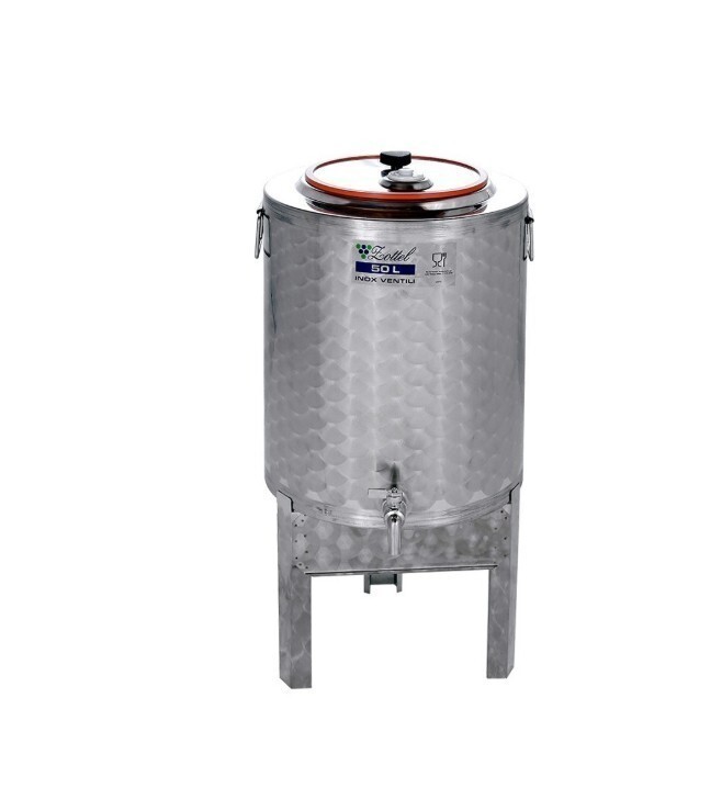 STAINLESS STEEL BARREL 200L WITH BASE FOR EDIBLE OIL, BRANDY ...