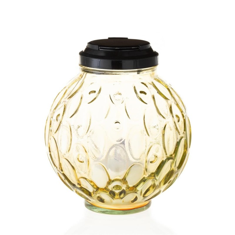 SOLAR GLASS CANDLE SUN 195x180mm - eurogarden.eu