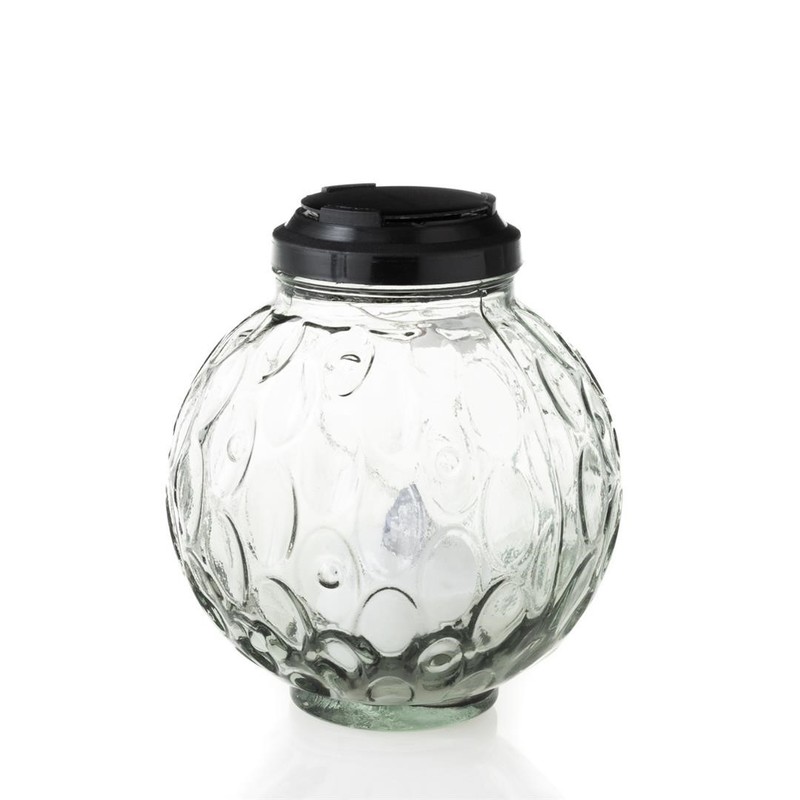 SOLAR GLASS CANDLE SUN 195x180mm - eurogarden.eu