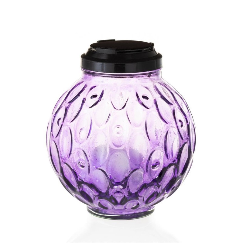 SOLAR GLASS CANDLE SUN 195x180mm - eurogarden.eu
