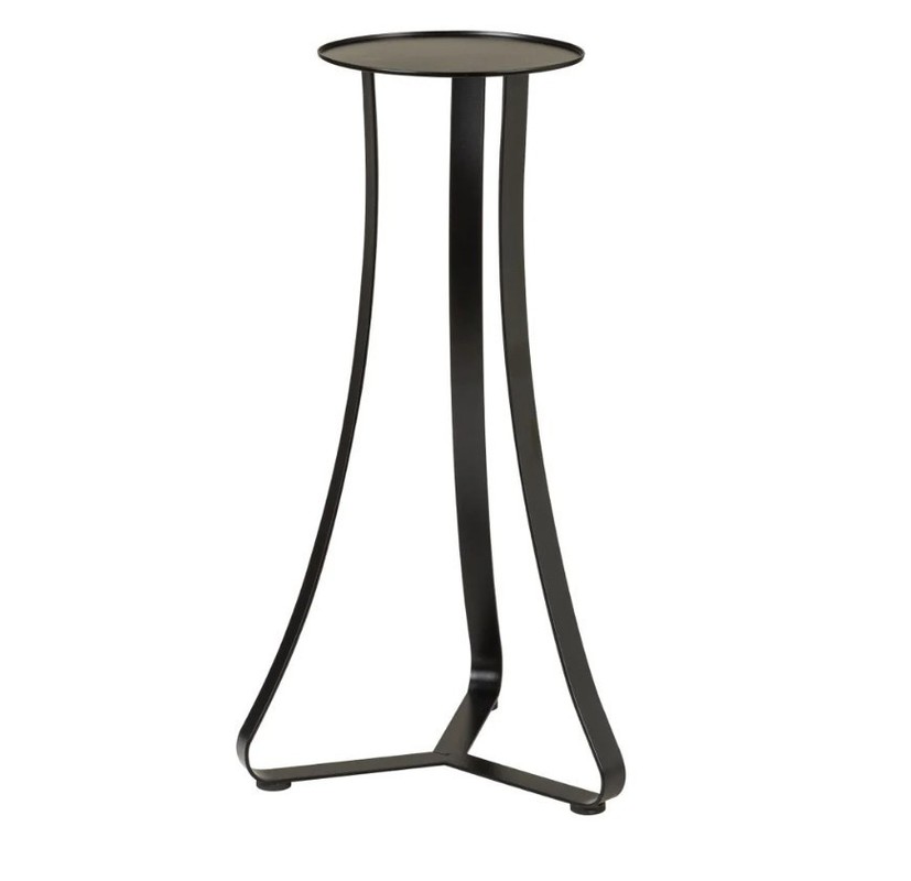 FLOWER STAND SATIN BLACK 27,4x27,4xV51,3cm - eurogarden.eu