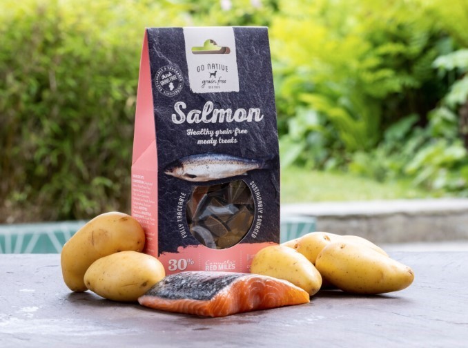 GO NATIVE MEATY TREATS SALMON 100g - eurogarden.eu